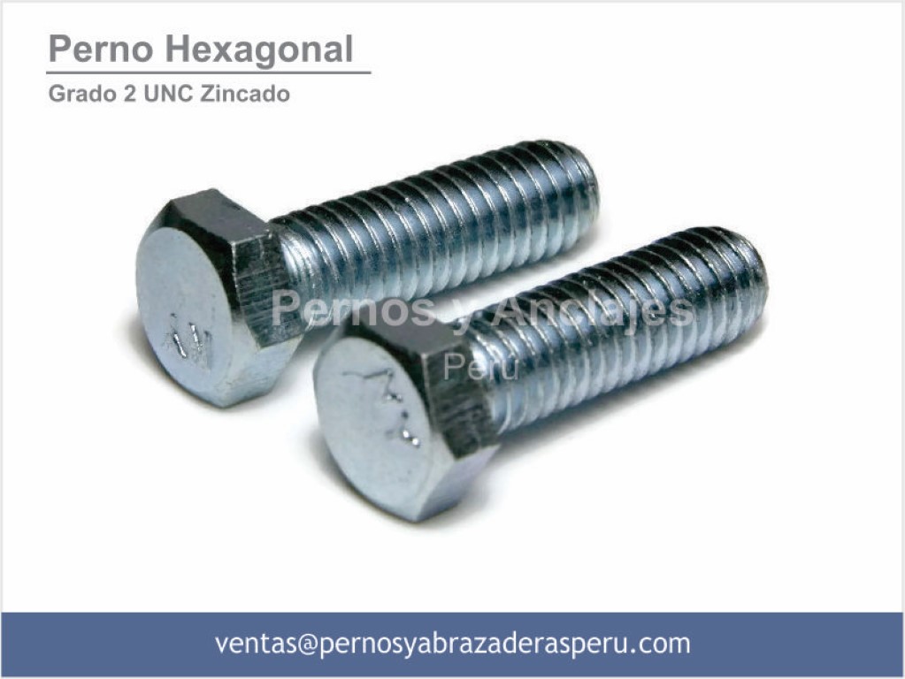 PERNO HEXAGONAL ZINCADO